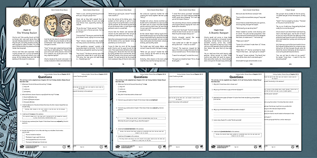 KS2 Ancient Romans Fiction Story Differentiated Reading Comprehension ...